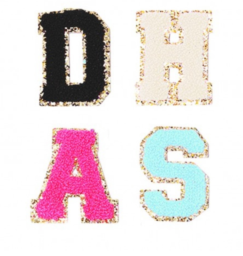 Gold Glitter Varsity Letters – TaylorMade Monograms